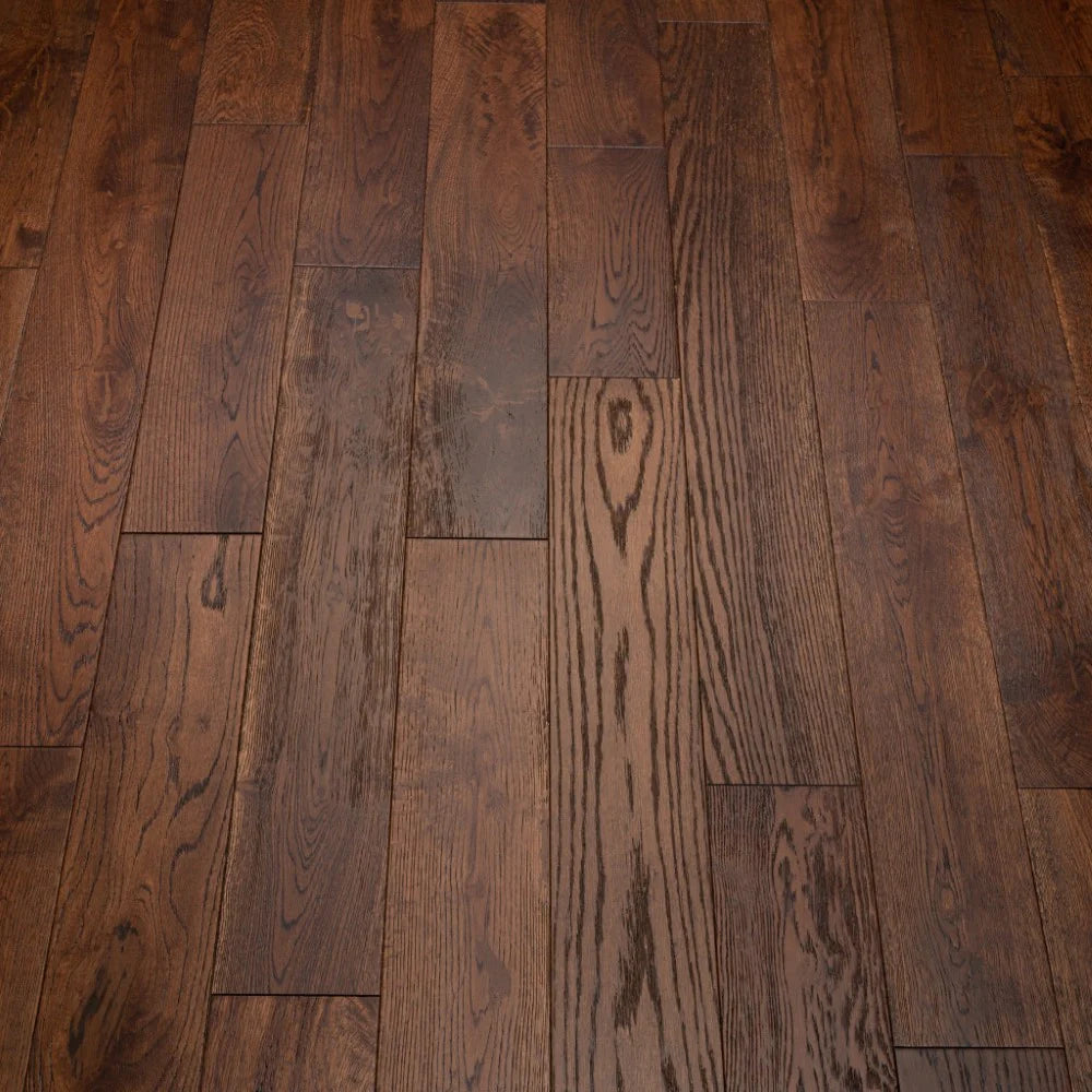 Engineered Oak 14mm x 125mm Smoky Brushed Lacquer (Whisky Oak) - One ...