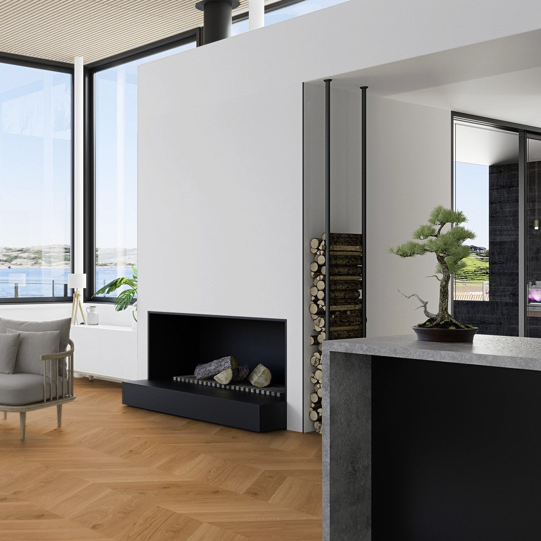 Boen Herringbone Click Oak Adagio White Brushed - One Stop Flooring