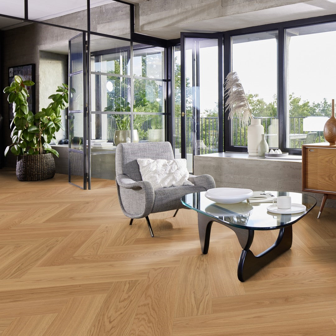 Boen Prestige Herringbone Oak Select Live Natural - One Stop Flooring