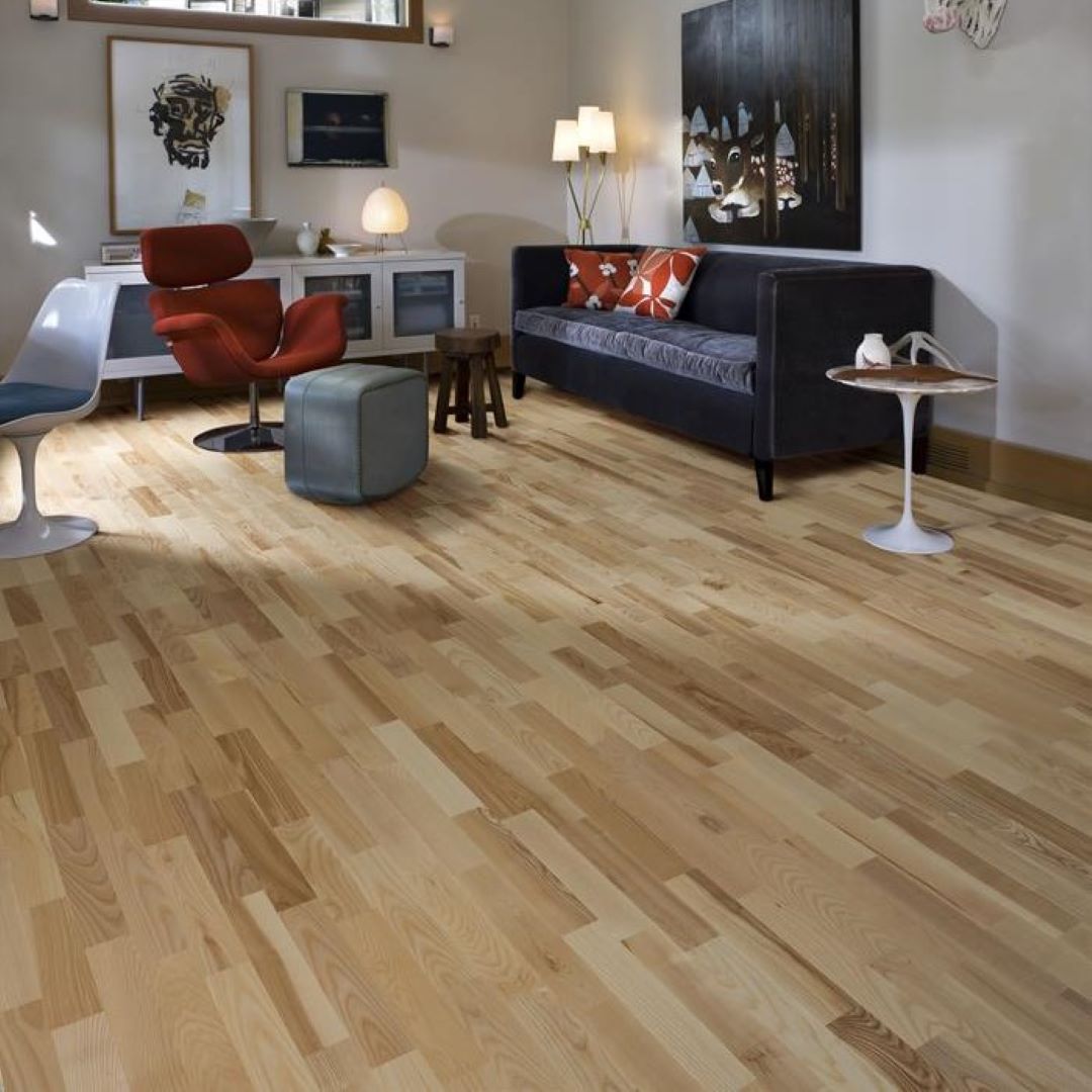 Kahrs Ash Kalmar 3 Strip Matt Lacquer - One Stop Flooring