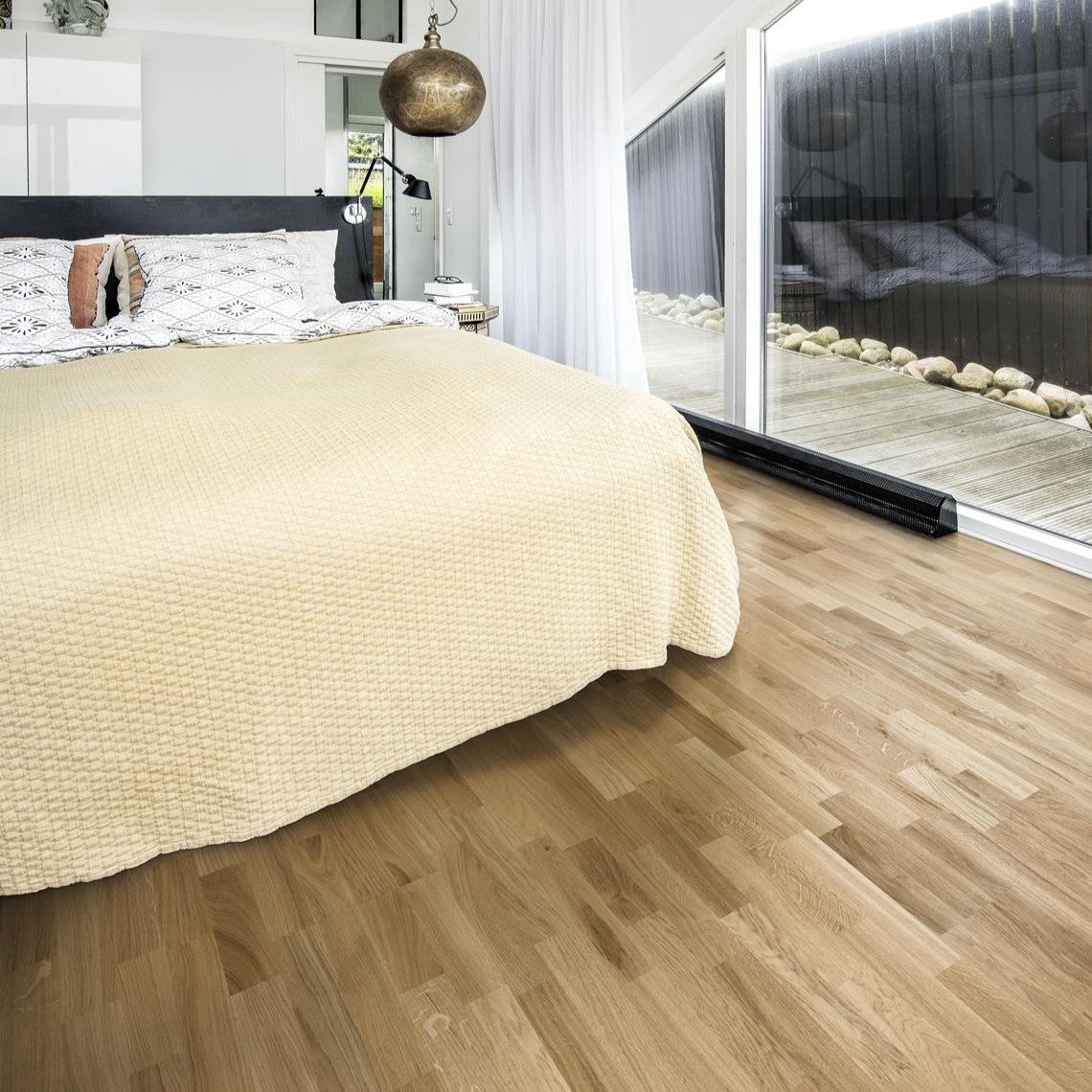 Kahrs Oak Siena 3 Strip Satin Lacquer - One Stop Flooring