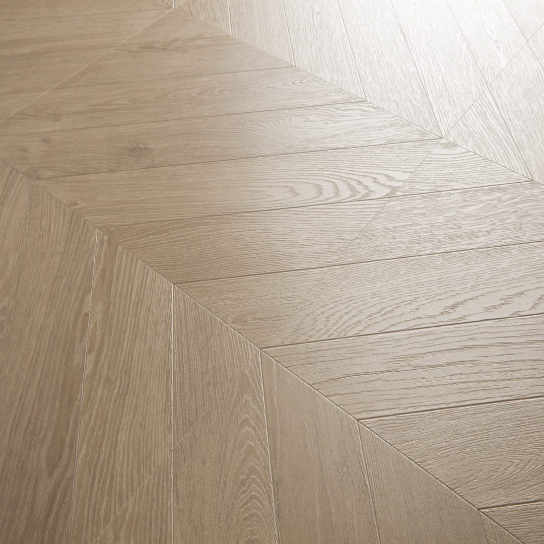 Quickstep Impressive Patterns Chevron Oak Taupe - One Stop Flooring