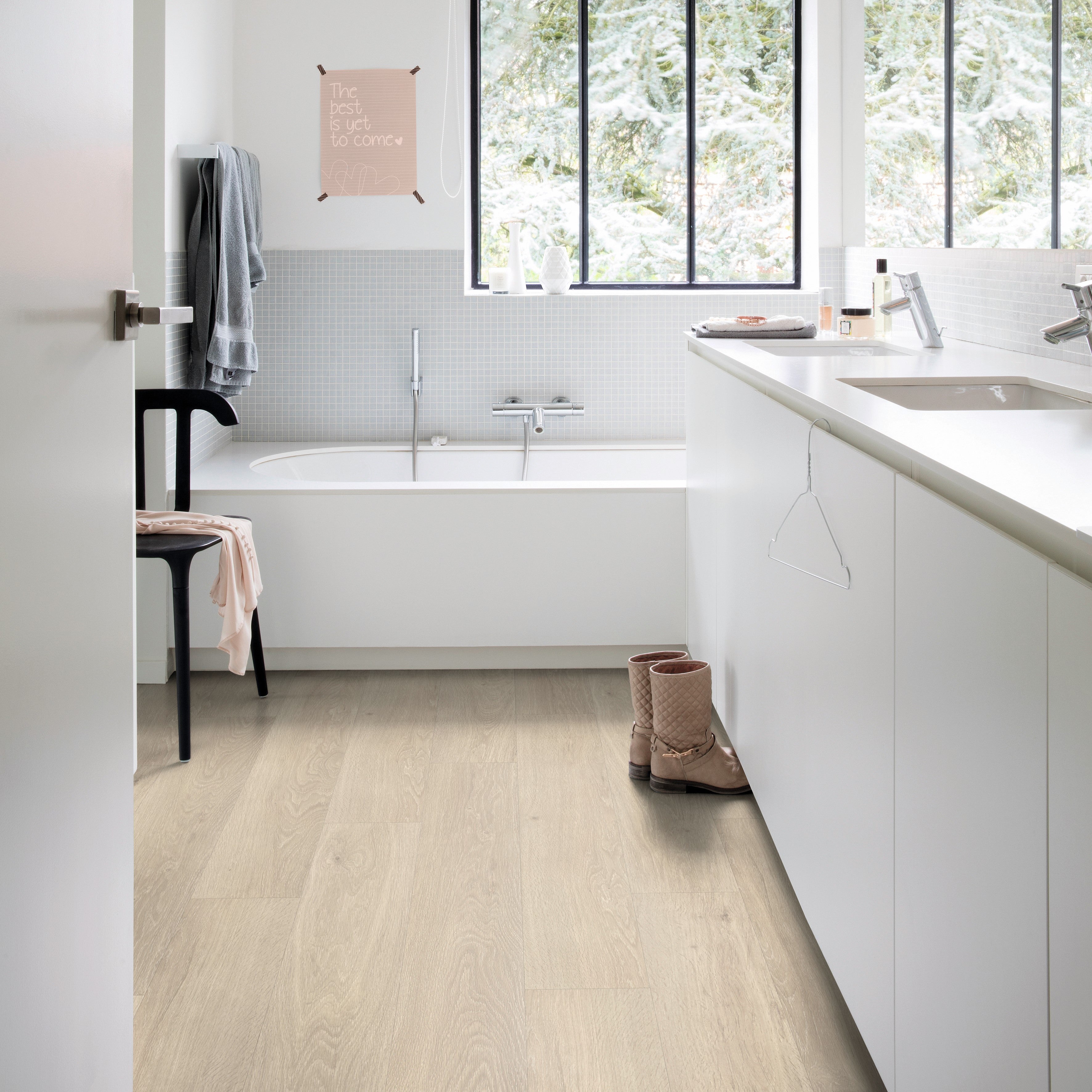 Quickstep Vinyl Bloom Sea Breeze Oak Beige - One Stop Flooring
