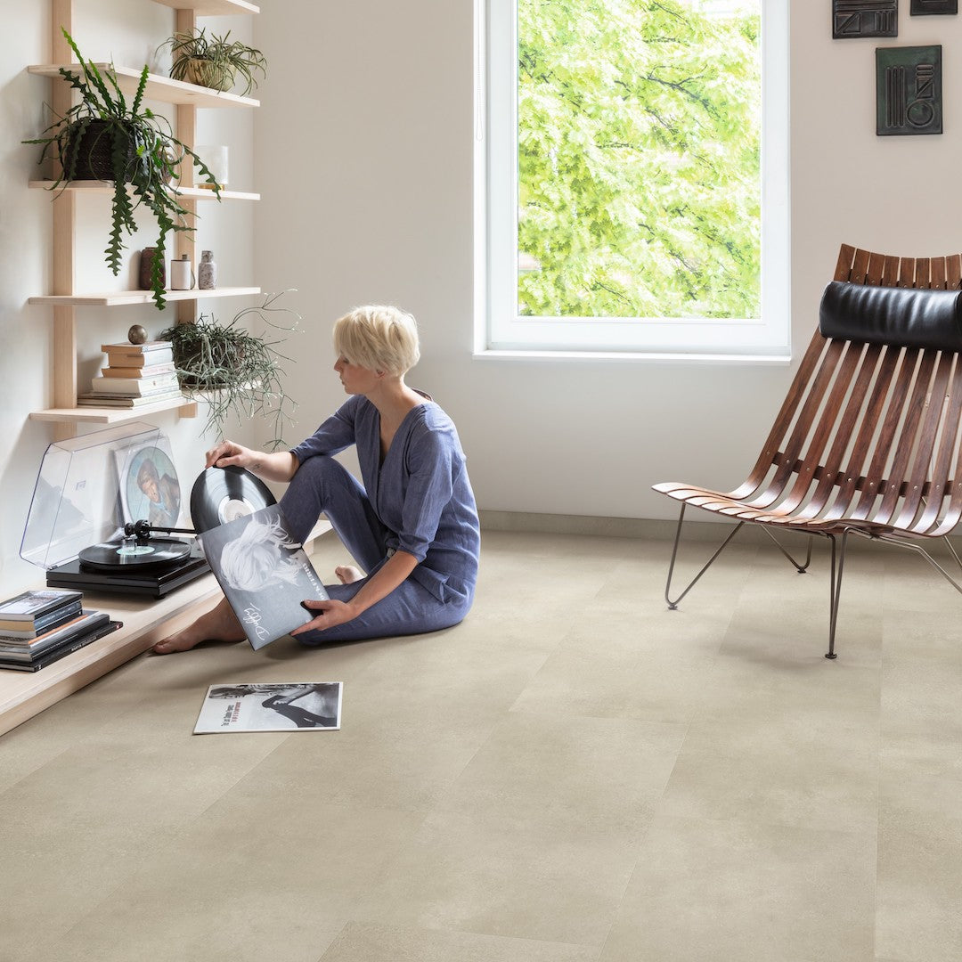 Quickstep Vinyl Ilume Sandstone Concrete - One Stop Flooring